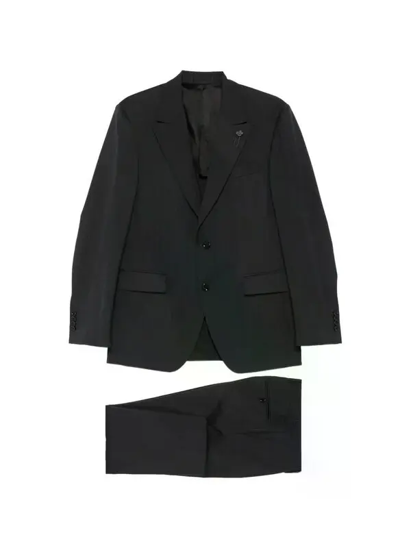 LARDINI Logo-detail Single-breasted Suit
