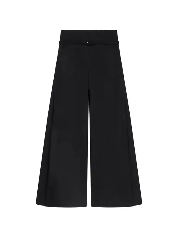 COURREGES Cotton Palazzo Trousers - Black