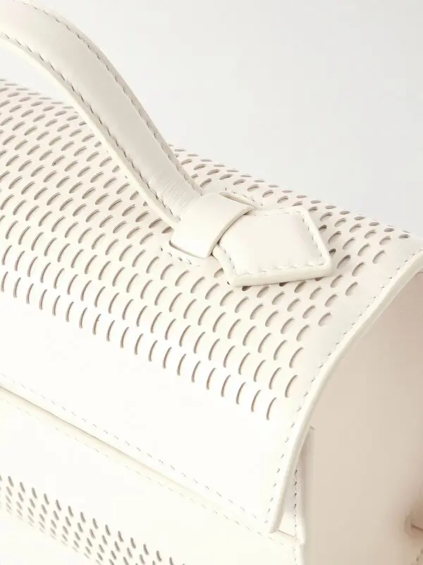 Savette Symmetry Laser-cut Leather Clutch