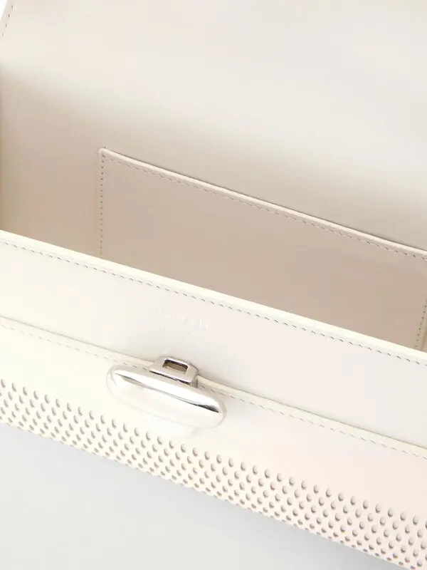 Savette Symmetry Laser-cut Leather Clutch