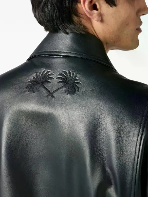 Philipp Plein Palms Leather Jacket