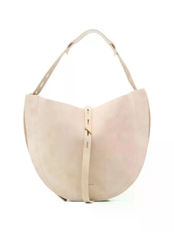 MINOBOSSI Liz Suede Shoulder Bag - Neutrals