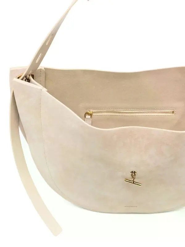 MINOBOSSI Liz Suede Shoulder Bag - Neutrals
