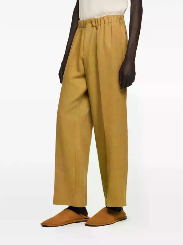 Sandro Wide-leg Elasticated Linen Trousers