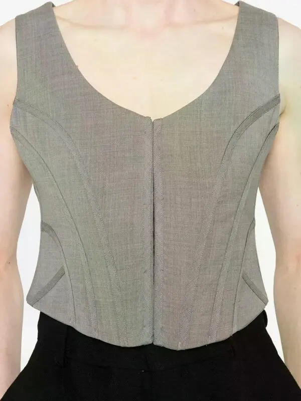 Giuseppe Di Morabito Paneled U-neck Sleeveless Top