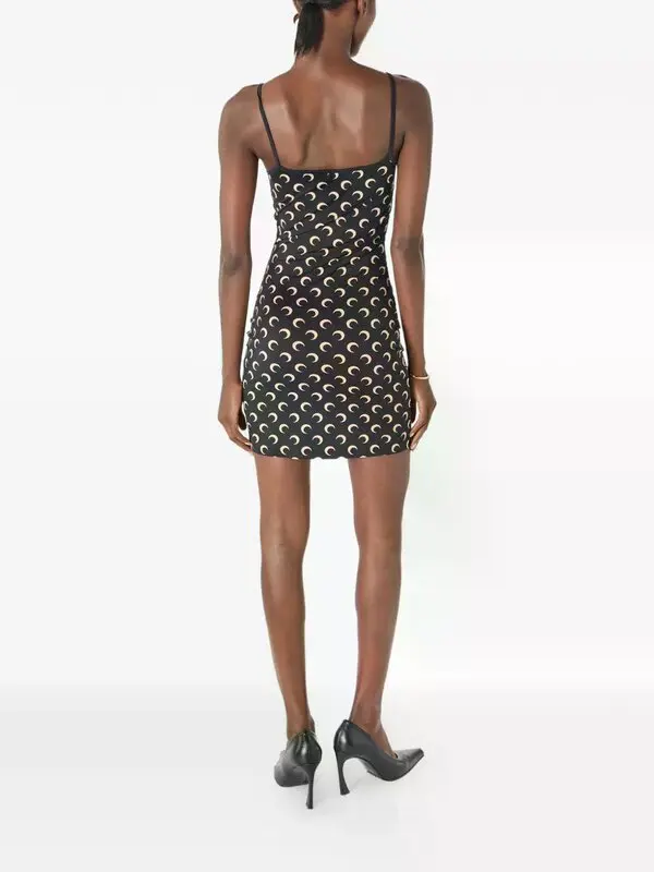 MARINE SERRE Moon Print Mini Dress
