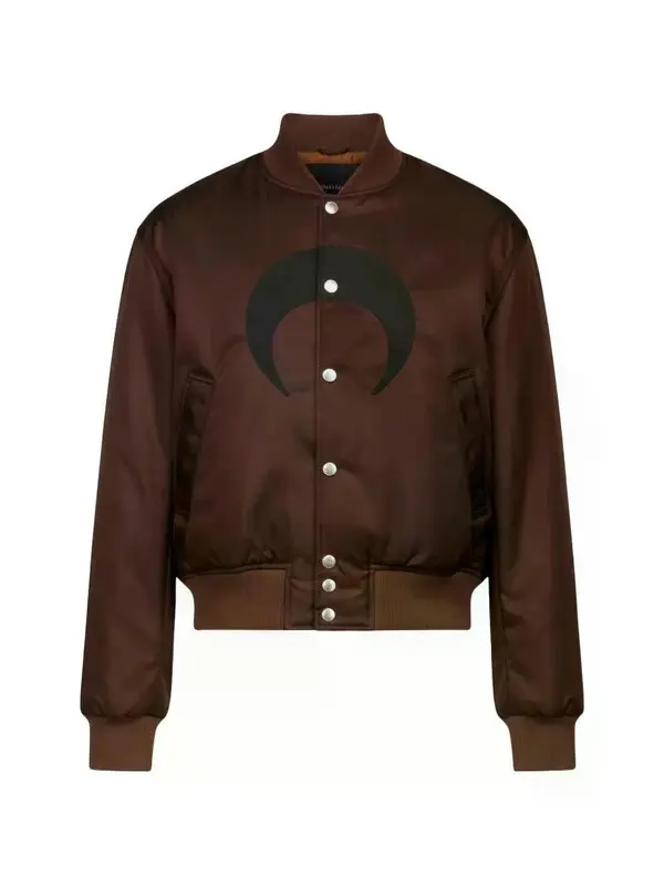 MARINE SERRE Moon Print Buttoned Bomber Jacket