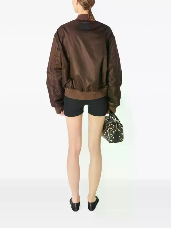 MARINE SERRE Moon Print Buttoned Bomber Jacket