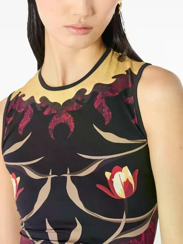 MARINE SERRE Sleeveless Printed Top