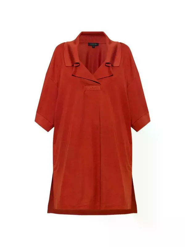 Lacoste Split Hem Mini Dress - Orange
