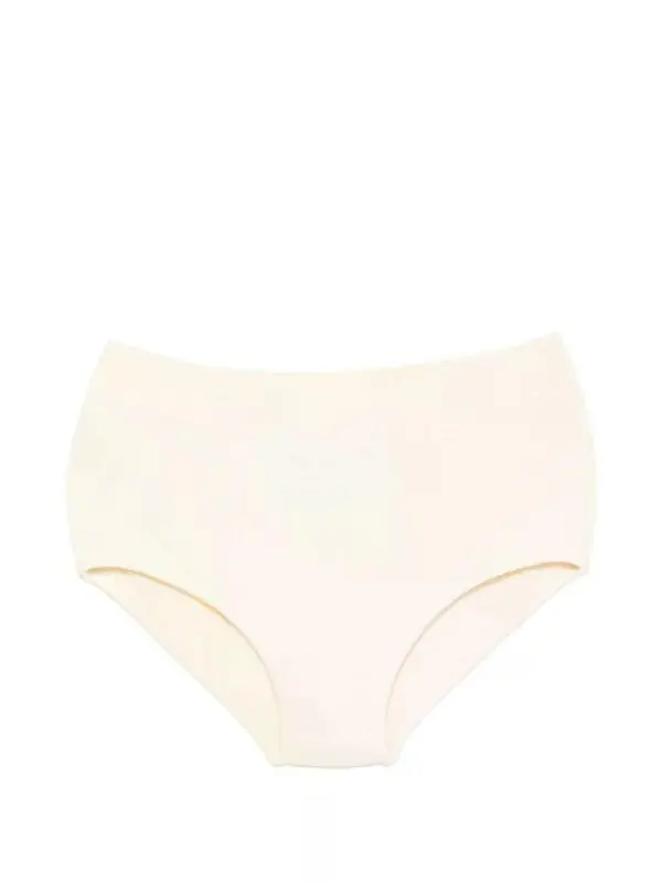 Plan C Ribbed-waist Short - Neutrals