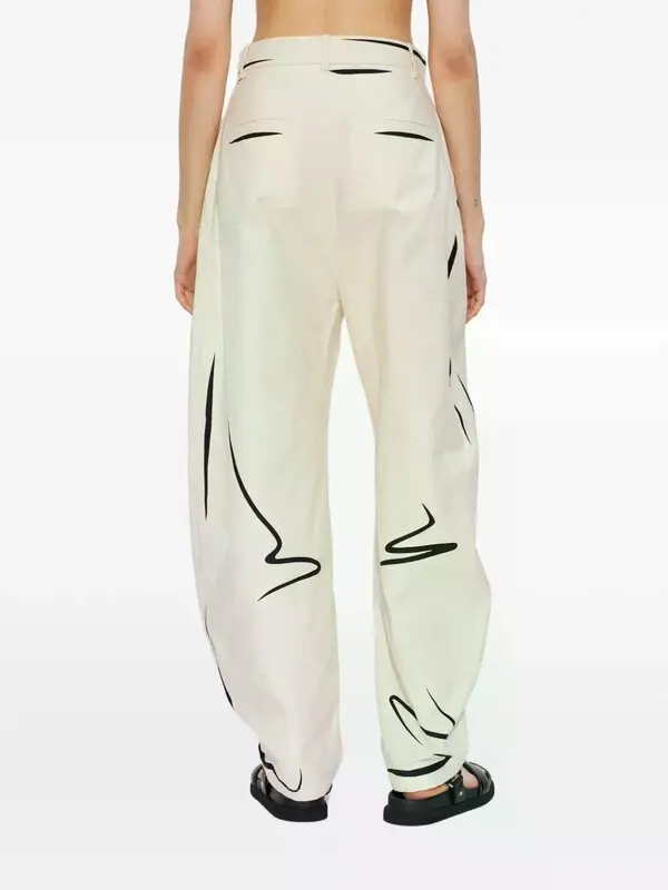 Moschino Graphic Print Cotton Trousers