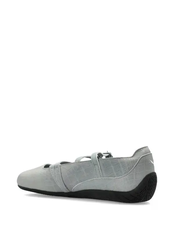 PUMA Crocodile-effect Buckle-fastening Sneakers - Grey