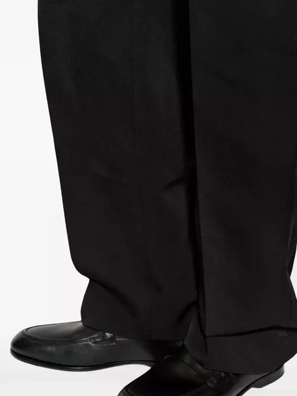 FABI Almond Toe Leather Loafers