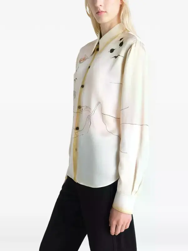 LEMAIRE Lemiare Landscape Print Shirt