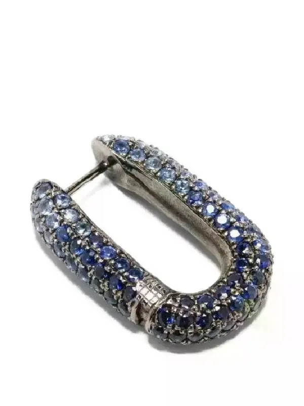 SELIM MOUZANNAR Sapphire Hoop Earring