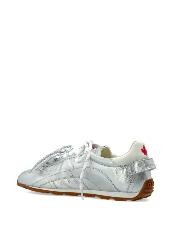 Dsquared2 Laminated Leather Lace-up Sneakers
