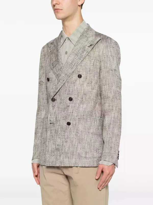 Tagliatore Vesuvio Double-breasted Blazer - Neutrals