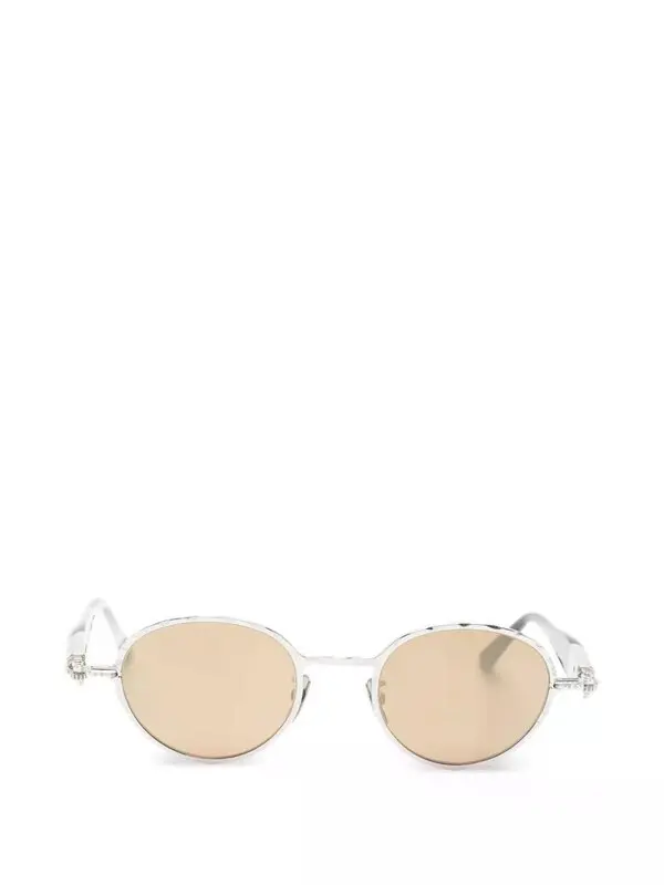 KUBORAUM Tone Oval Frame Sunglasses - Silver