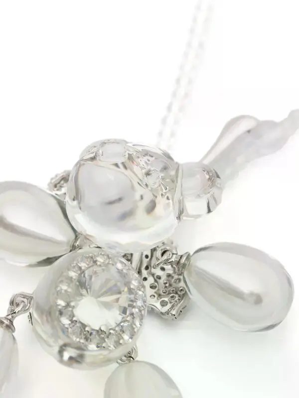YVMIN Embellished Bear Pendant Necklace