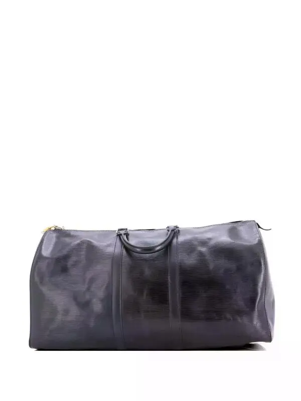 LOUIS VUITTON Keepall Epi Leather Travel Bag - Black