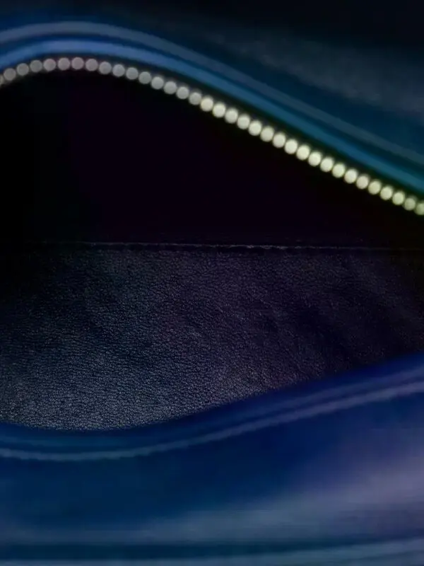 Dior Calfskin Cannage Embossed Lady Satchel - Blue