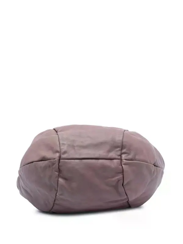 Gucci Leather Braided Handle Hobo Bag