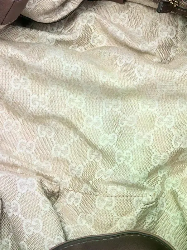 Gucci Leather Braided Handle Hobo Bag