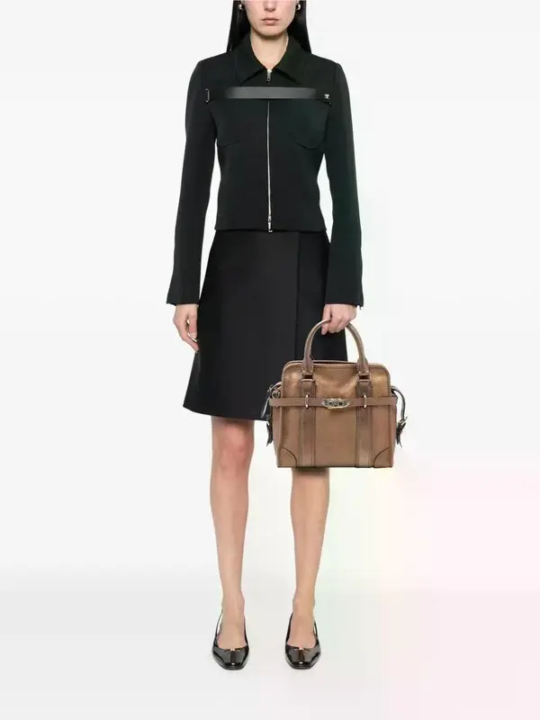 Burberry Leather Top Handle Bag Satchel