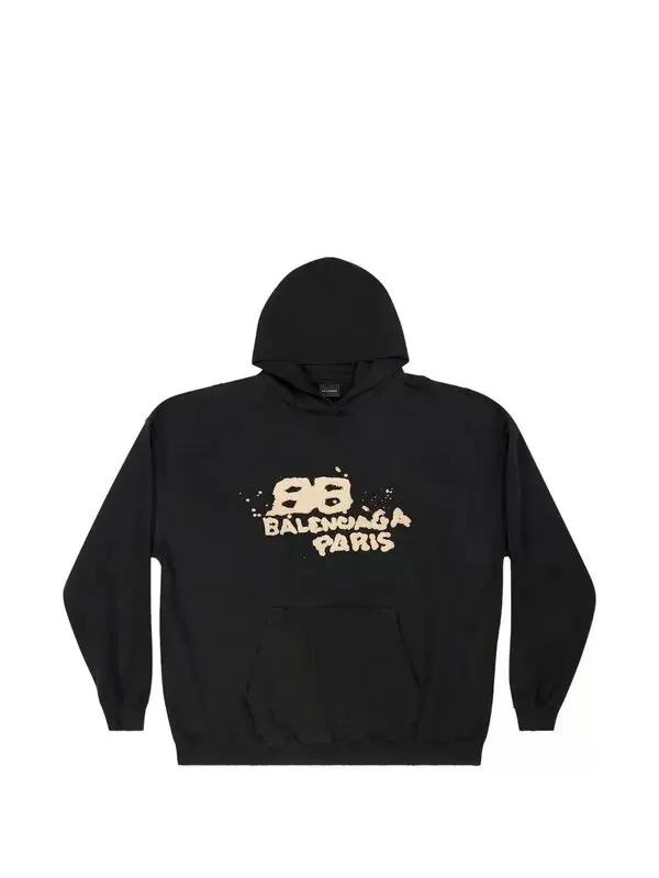 Balenciaga Lettering-detail Hoodie