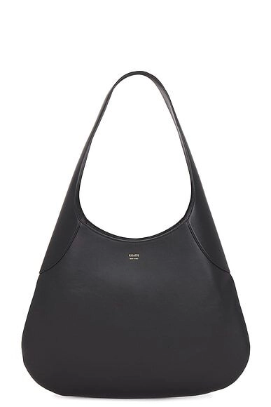 Khaite Joan Large Hobo Bag In Smooth Calf Leather - Black