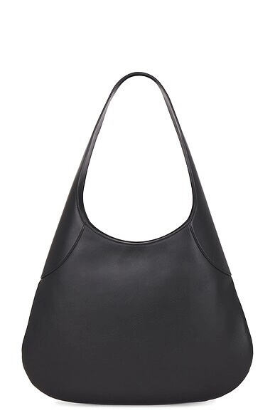 Khaite Joan Large Hobo Bag In Smooth Calf Leather - Black