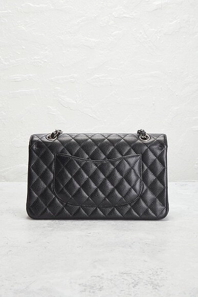 Chanel Caviar Leather Classic Double Flap Bag - Black