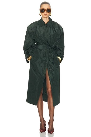 Saint Laurent Taffeta Trench