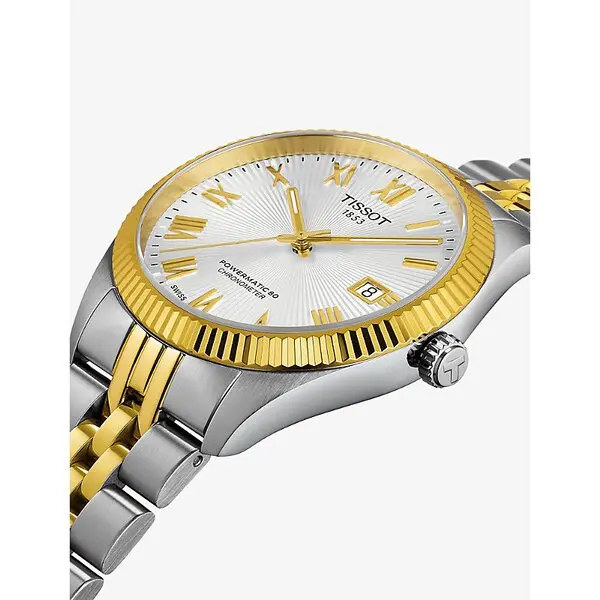 TISSOT Ballade Automatic Stainless Steel And Yellow Pvd Bracelet Watch
