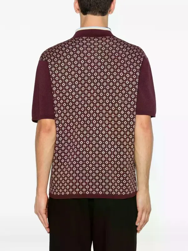 Drole De Monsieur Patterned Polo Shirt