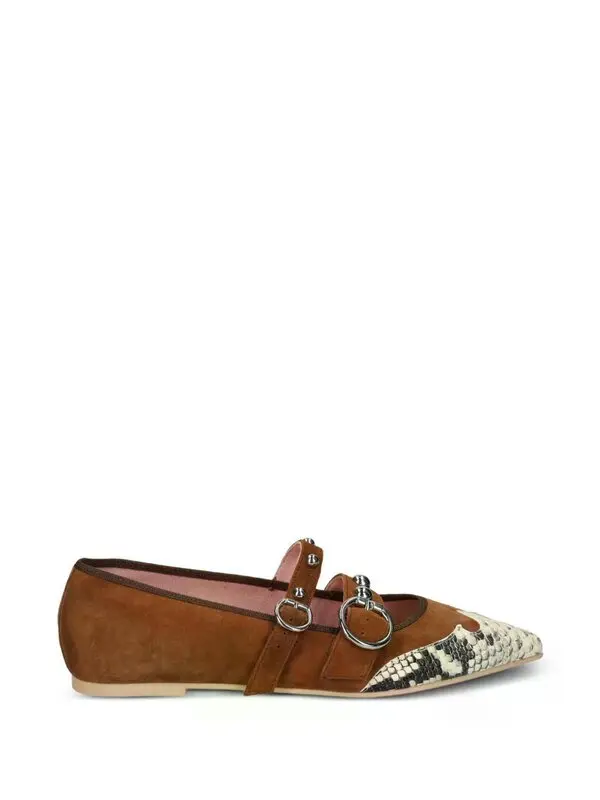 Pretty Ballerinas Paris Leather Ballet Flats - Brown