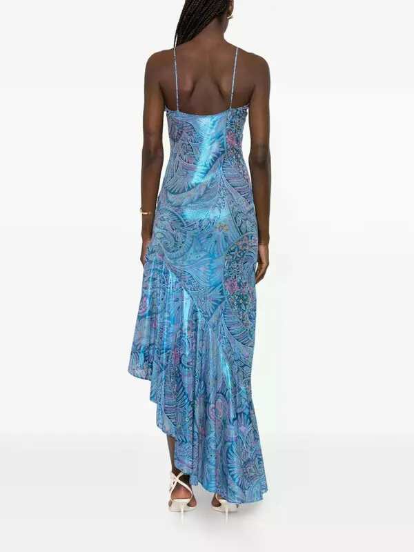 Etro Paisley Ruffled Midi Dress