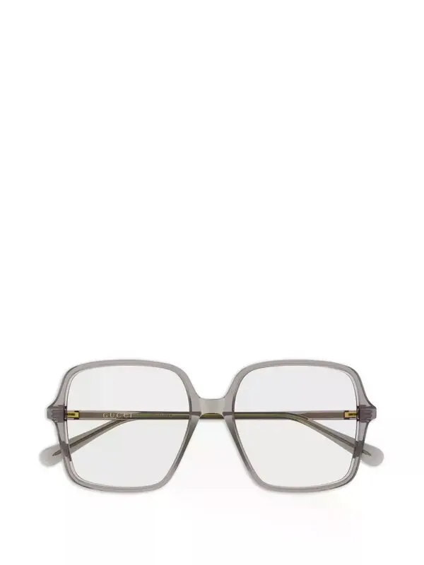 Gucci Logo Detail Glasses - Grey