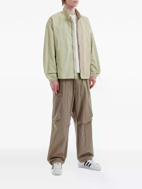 CHOCOOLATE Logo-embroidered Zipped Jacket - Neutrals
