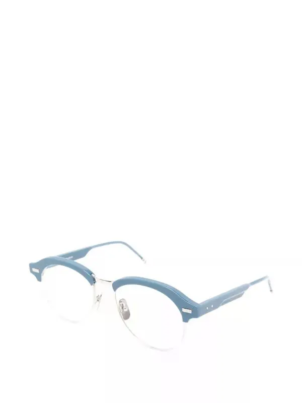 Thom Browne Round Frame Glasses - Blue