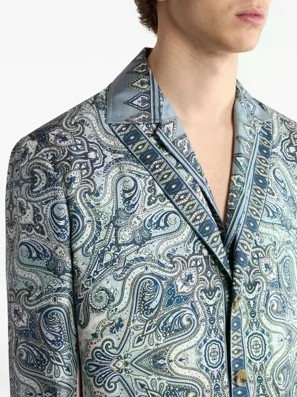 Etro Paisley Print Single-breasted Jacket