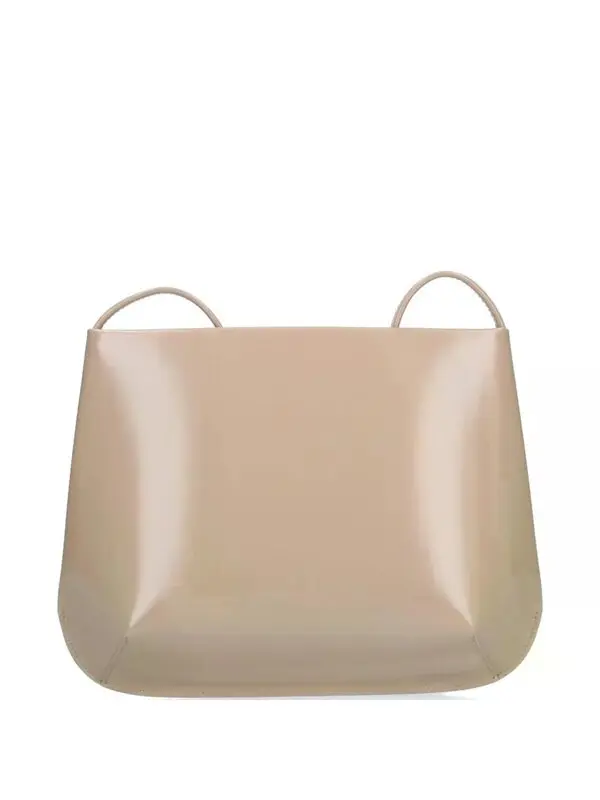 FANE Beige Leather Shoulder Bag