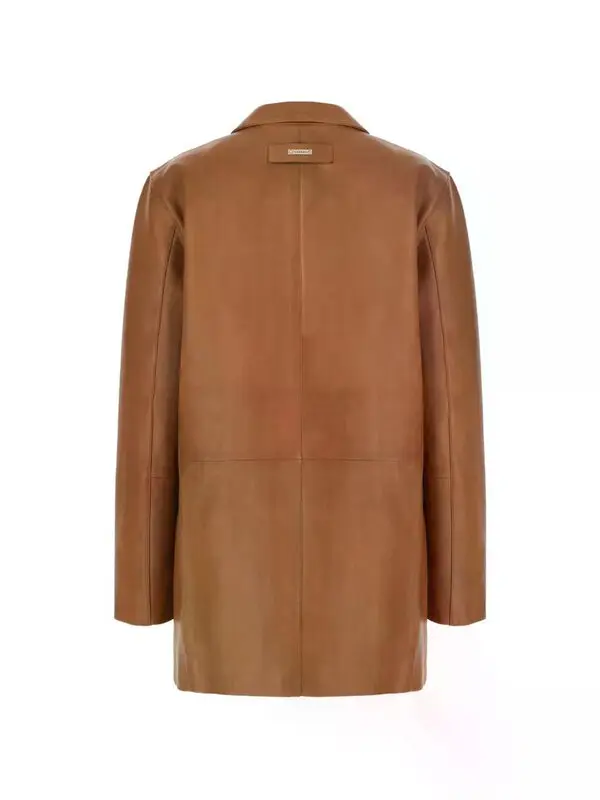 Iceberg Button Leather Jacket