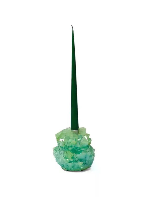 MINERAL SERIES Crystal Turquoise Candlestick Holder