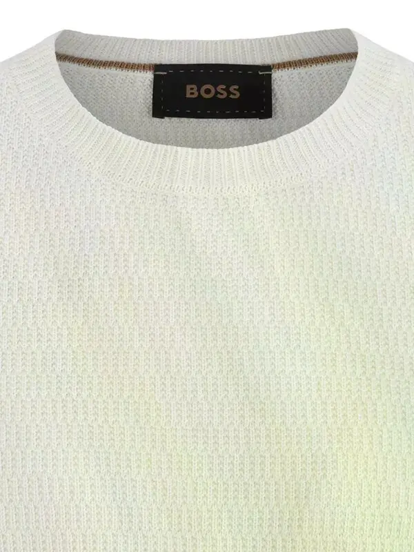 BOSS Textured Crewneck Sweater