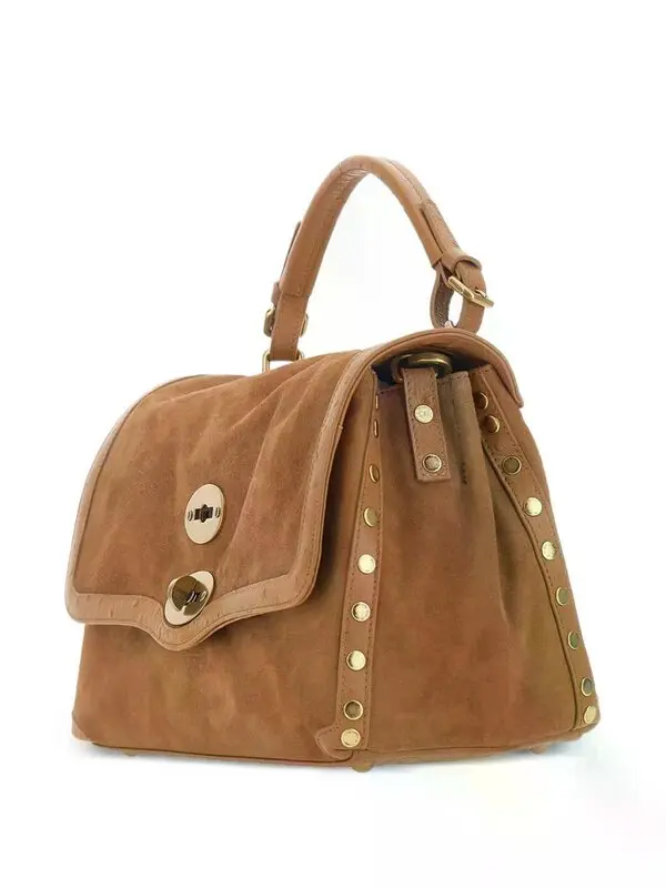 ZANELLATO Postina Studded Satchel Bag - Neutrals