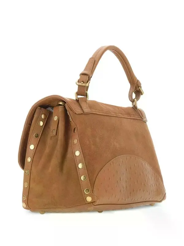 ZANELLATO Postina Studded Satchel Bag - Neutrals