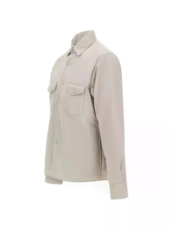 Eleventy Long-sleeved Shirt Jacket - Neutrals