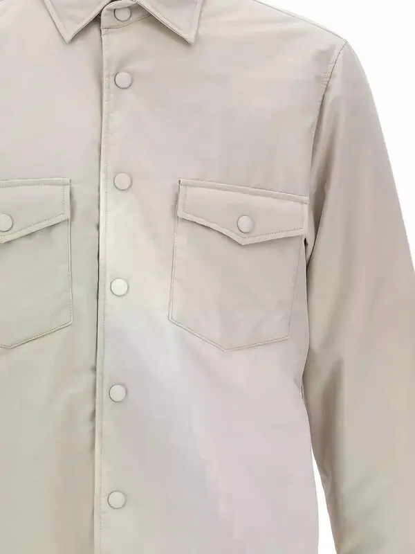Eleventy Long-sleeved Shirt Jacket - Neutrals